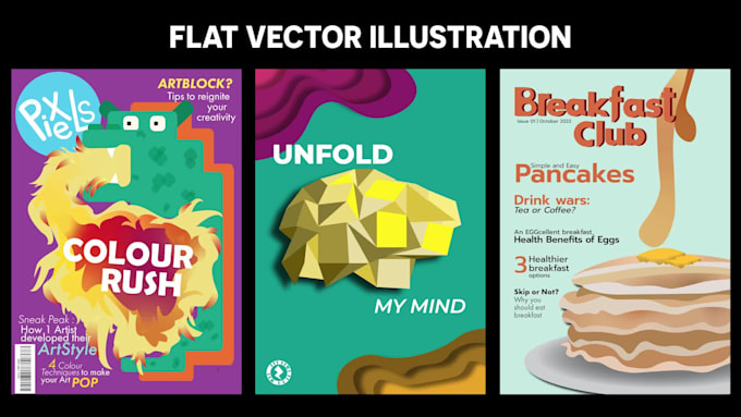 Create a poster with a flat stylised vector design by Melonmilky | Fiverr
