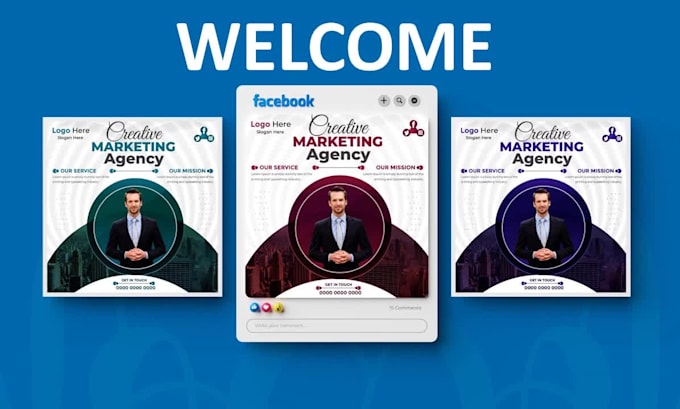 Design eye catching social media posts, facebook ads by Hbgraphy | Fiverr