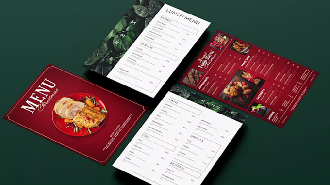Design food menu restaurant menu food flyer and digital menu by Cor ...