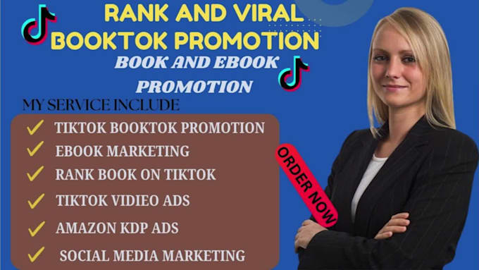 Create viral booktok tiktok video ads for ebook and kdp book promotion ...