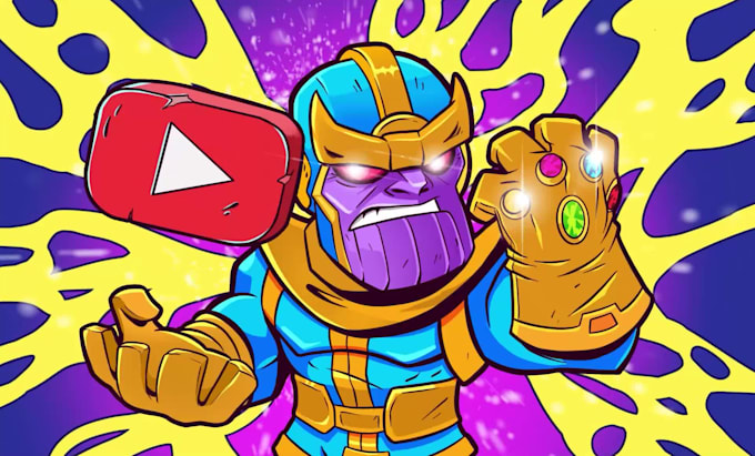 Draw custom cartoon youtube thumbnail in any style by Jeewantha480 | Fiverr
