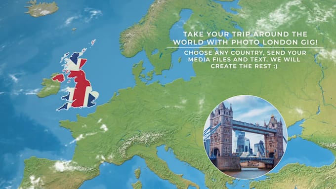 Create country flags on 3d world map animation in 24 hours by ...