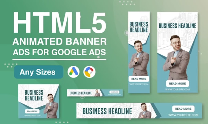 Design attractive html5 animated banner ads for google ads by Rashed_motions | Fiverr