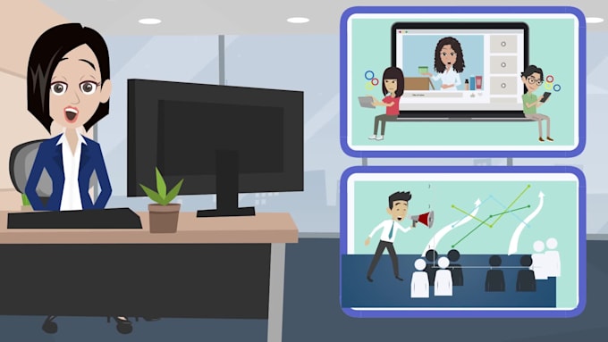 Create custom 2d animation video and animated explainer video by Izhar_khokhar | Fiverr