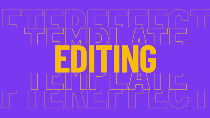 Edit after effects template by Graphicscave | Fiverr