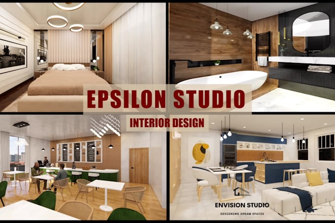 Do all architectural interior design with 3d realistic rendering by Envision2studio | Fiverr
