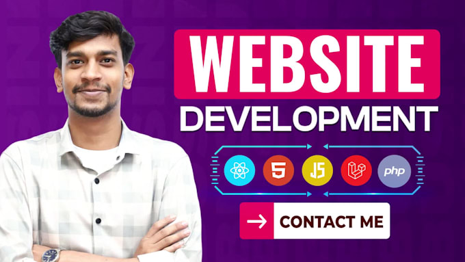 Do website development as full stack web developer, php laravel html css react by Tech_chips ...