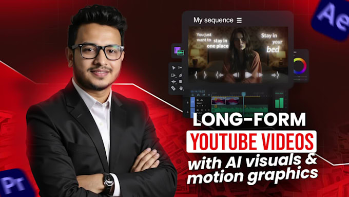 Edit long form youtube videos with ai visuals and motion graphics by ...