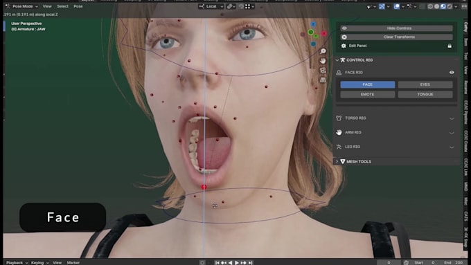 Rig advanced 3d character in blender for unreal engine by Pythonrigger ...