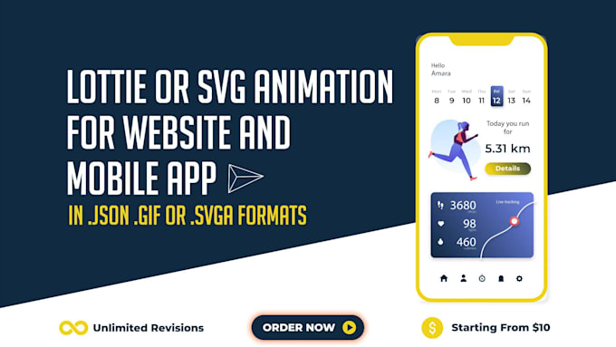 Create lottie or svg animation for website or mobile app by Waglstudio ...