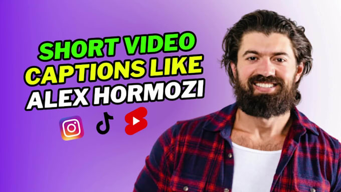 Edit your instagram reels, shorts, tiktok like alex hormozi by Davekrone | Fiverr