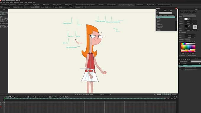Do 360 character body turn rig for your 2d animation in moho by M_i ...