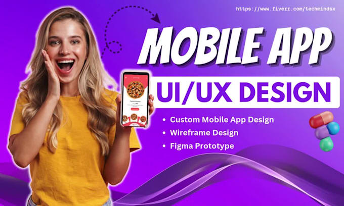 Design Complete Figma Mobile App Ui Ux With Wireframe Design And App Prototype By Techmindsx
