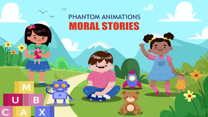 Create animated moral stories animation for kids by Phantom_2d | Fiverr