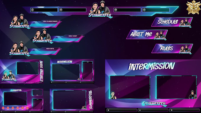 Will Design A Twitch Design Custom Twitch Bundle, Stream Overlay,