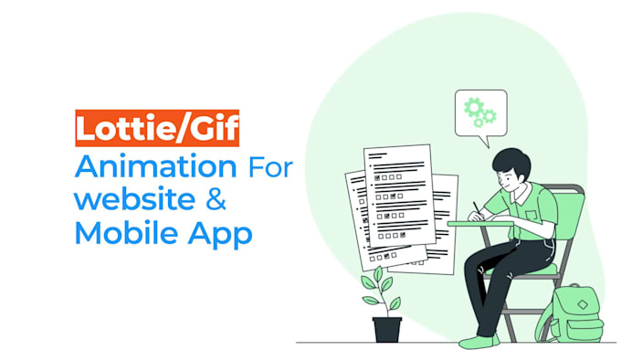 Create lottie json, animated gif or loader animation for you by ...