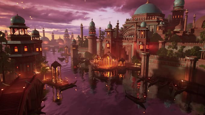 Design game environment, 3d environment design, game map, 3d game ...