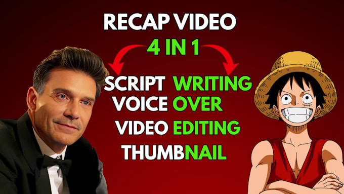 Script write and edit anime recap video at 4k 60 fps by Creator_agency2 ...