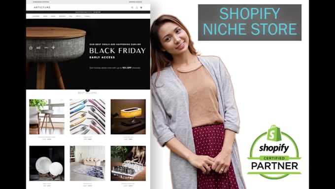 Build you highly converting niche premium shopify store