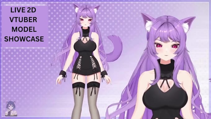 Do male or female 2d vtuber model,vtuber design,vtuber rig, outfit ...
