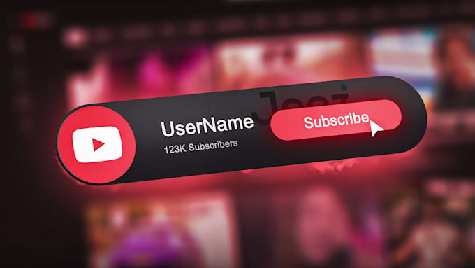 Create youtube subscribe and social media popup animations by ...