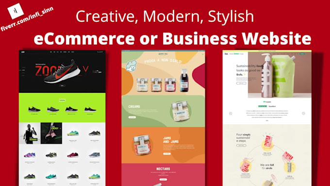 Design modern ecommerce online store website with wordpress by Infi ...
