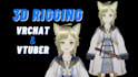 Create 3d model with rigging for animaze, vtubing, vseeface by Versesol ...