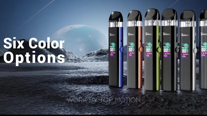 Create 3d vape animation 3d smoke animation 3d shopify ads 3d product ...