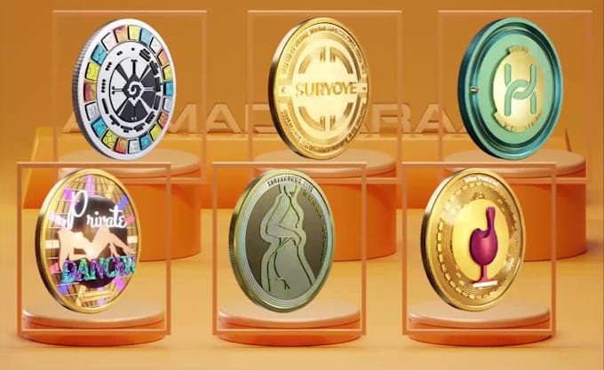 Design 3d nft crypto coins and cards for nft art by Ahmadtaraxa | Fiverr