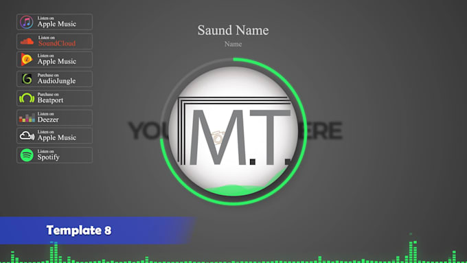 Create custom audio spectrum or music visualizer by Medyatiktasarim | Fiverr