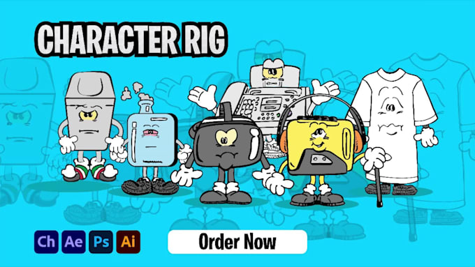 Create an adobe character animator puppet rig by Meerub_2 | Fiverr