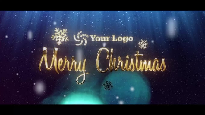 Make this beautiful merry christmas greetings intro video by Willy_p ...