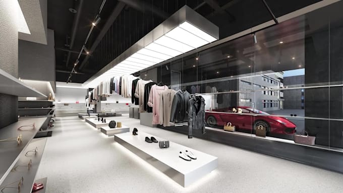 Interior design and render your restaurant, store, commercial space by ...