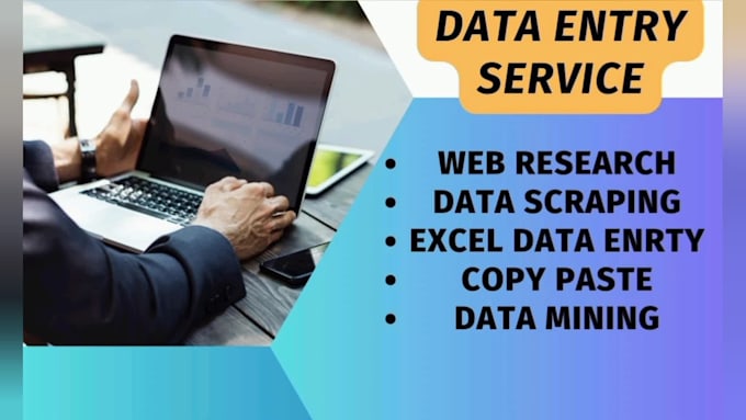 Do data entry, data visualization, excel data entry, data scraping by Markjoy123 | Fiverr
