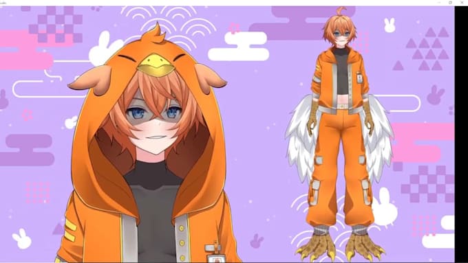 Draw and rig live2d vtuber model vtuber assets 2d vtuber model ...