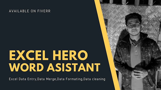 Be excel hero and do excel data entry, copy paste,typing and formatting ...