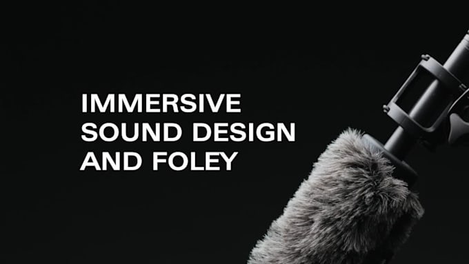 Do professional sound design and foley for your project by Mario_ayala ...