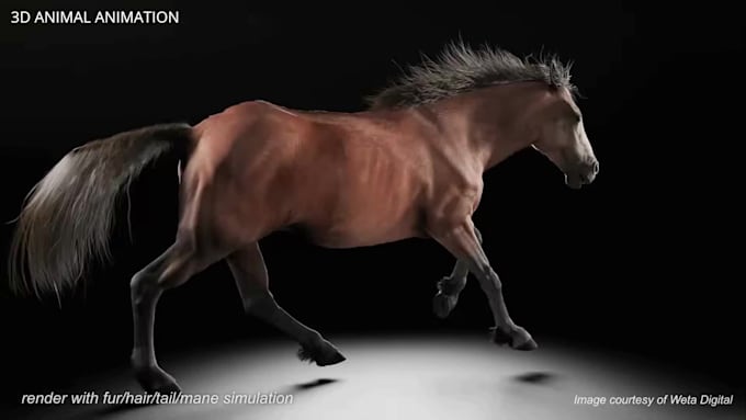 Do cgi realistic animal model 3d character model 3d vfx animation xgen ...