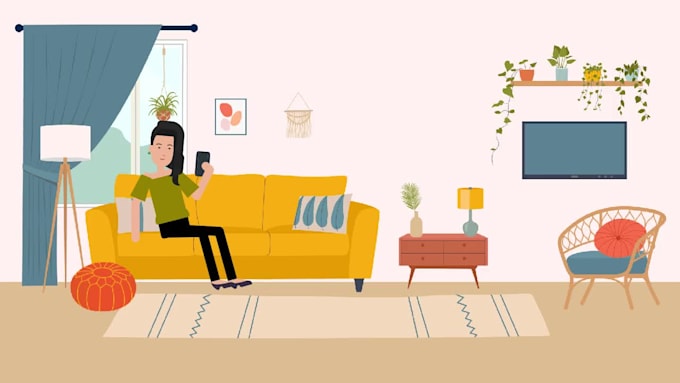 Do 2d cartoon animation or explainer commercial ad video for marketing ...