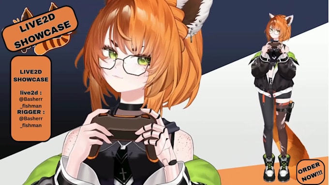 Draw and rig 2d vtuber model, live 2d rigging, live2d character ...