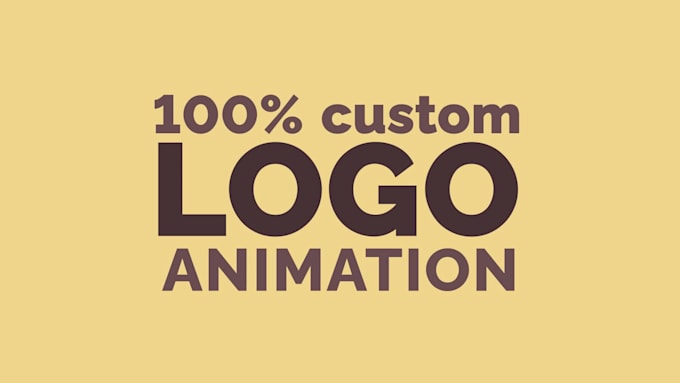 Create custom logo animation by Vistalis | Fiverr