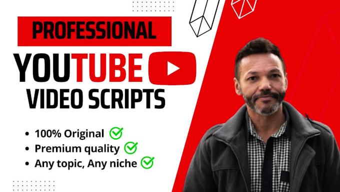 Write a professional engaging youtube script or video script by H1arry | Fiverr