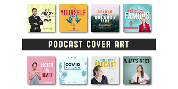 Do professional podcast cover art, podcast cover design by Samiha ...