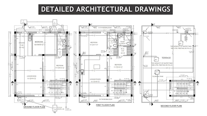 Draw, redraw any 2d architectural floor plan in autocad
