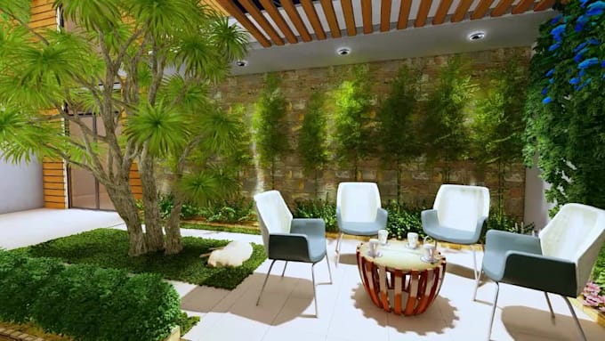 Design and 3d visualize your backyard and front yard by Ruwaniad | Fiverr