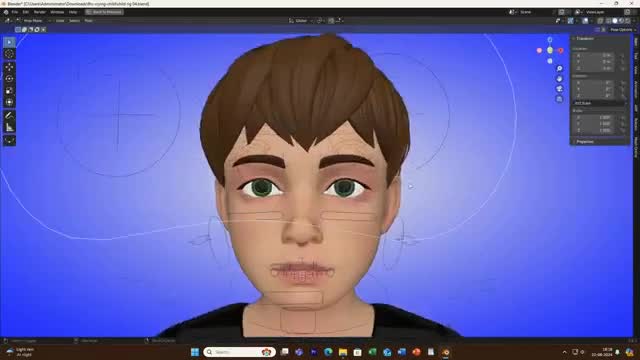 Do 3d character rigging, vtuber rigging, in blender, unity, unreal engine