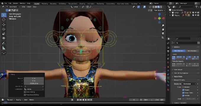 Rig your 3d character professionally in blender by Maharmubeen02 | Fiverr