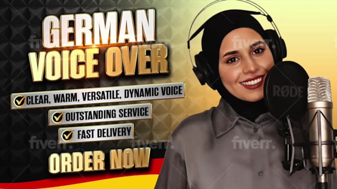 Record a german elearning voice over in a clear versatile voice by Mrs1clearvoice | Fiverr