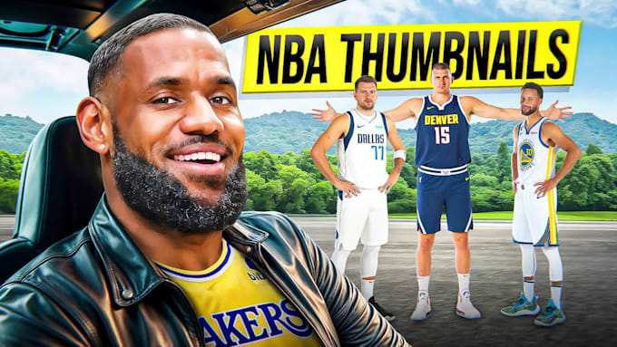 Design professional youtube thumbnails for basketball or nba by ...