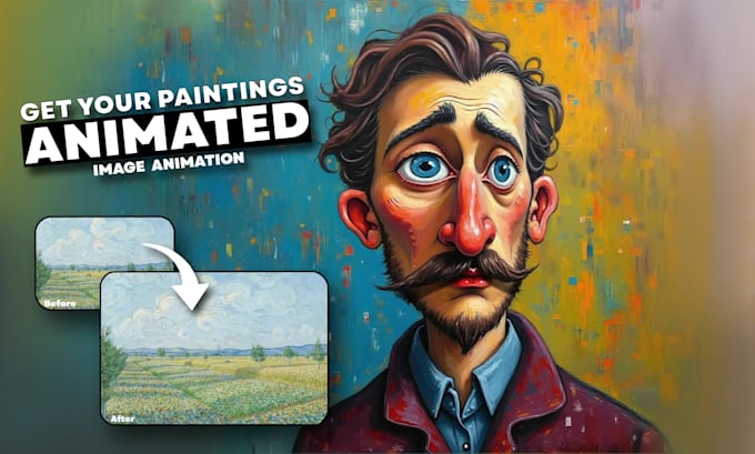 Do painting image animation by Sahilhaider | Fiverr